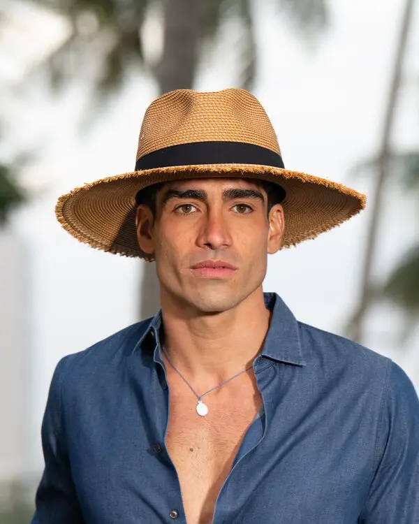 Eric Javits Mr. Fringe Pinch Fedora - Natural Black | Editorialist